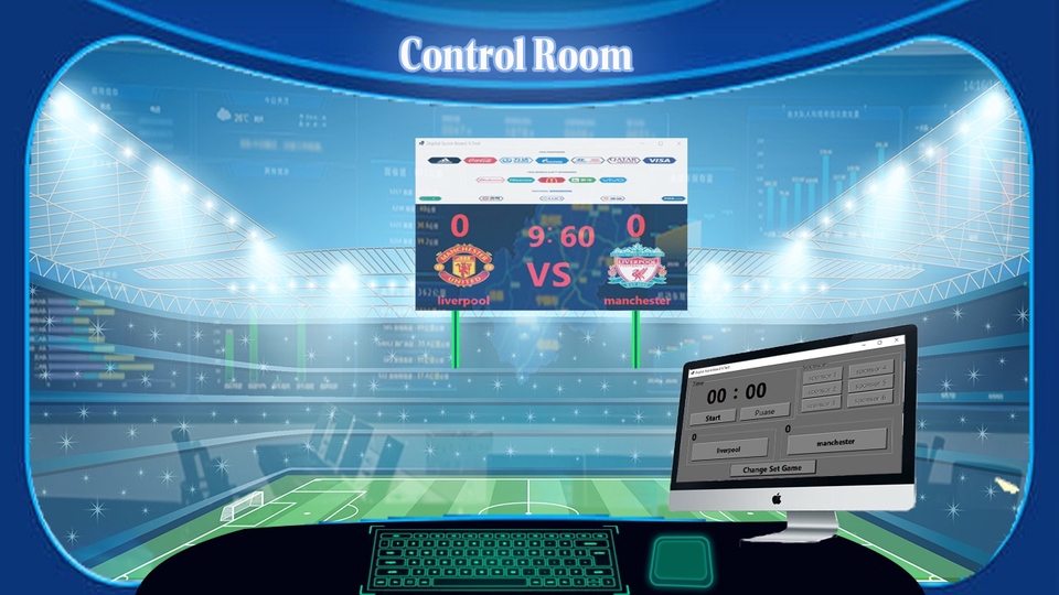 Digital Football Score Board