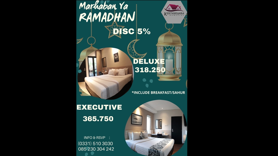 DESIGN PROMO BENTUK SEDERHANA UNTUK HOMESTAY DAN PRODUK