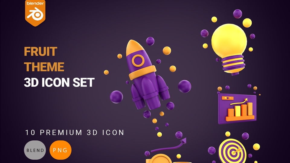 Trendy 3D Icon untuk social media, web, dan apps