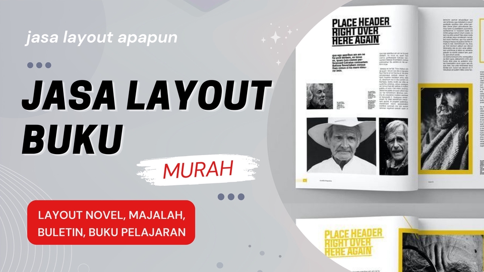 JASA LAYOUT buku, novel, buku pelajaran, majalah, buletin, dll