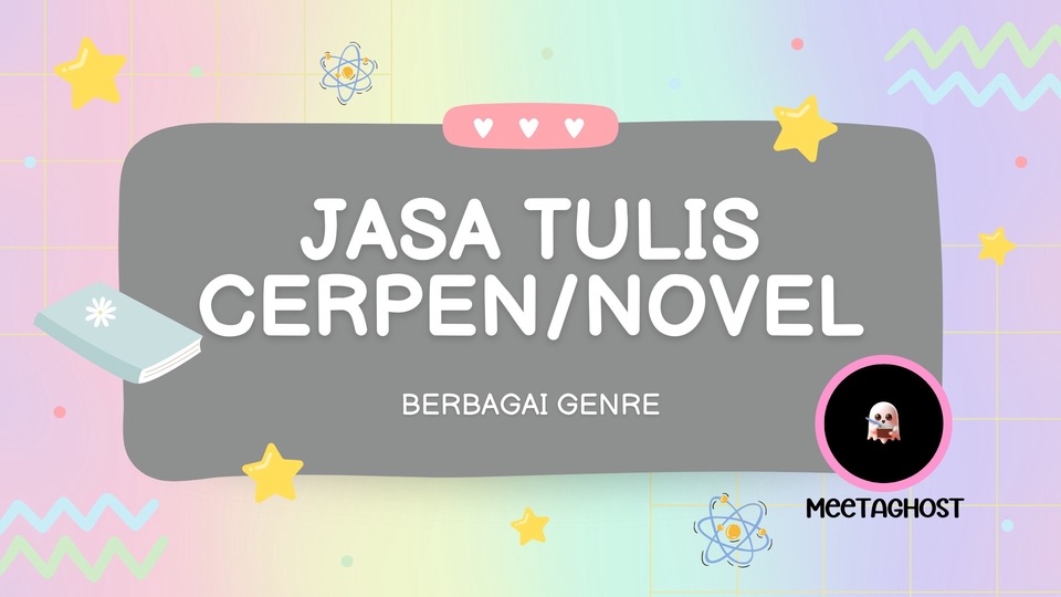 Penulisan Cerita Fiksi, Cerita Pendek/Cerpen, Novel, dll Berbagai Genre. Jasa Tulis, Ghost Writer