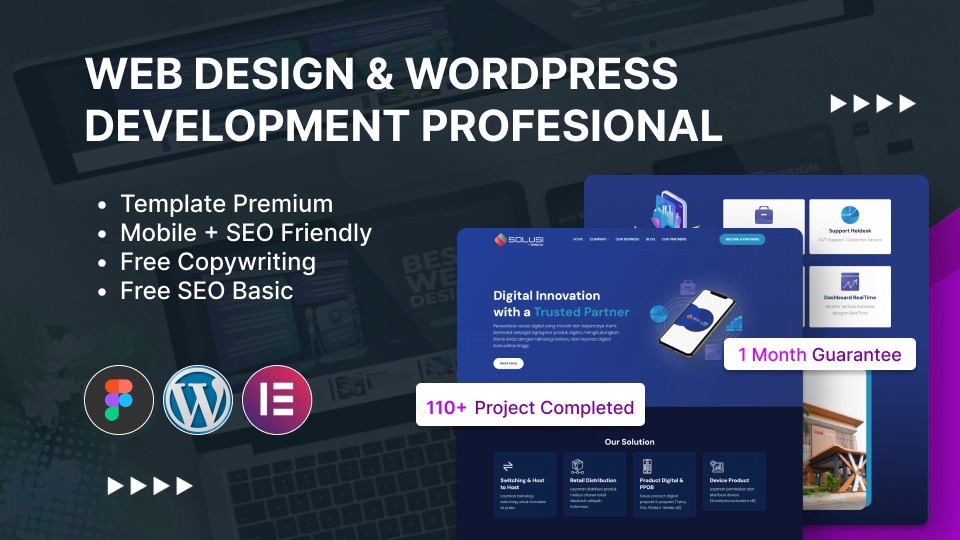 Pembuatan Design Website Wodpress (Elementor) | SEO Basic