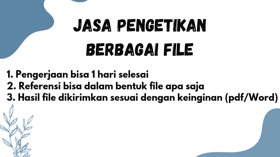 Pengetikan dalam berbagai bentuk file