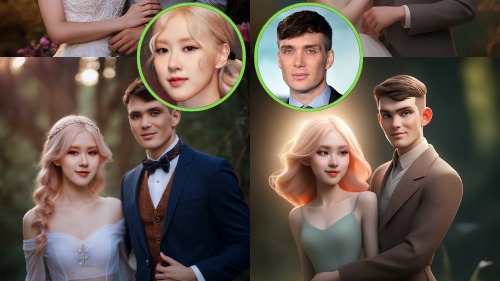 custom muka pakai ai character - realistic or unique style