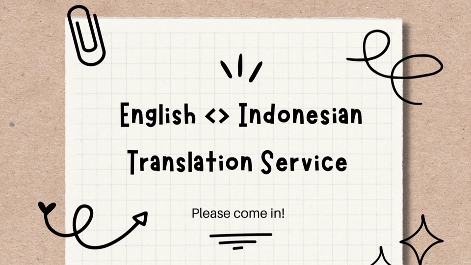 TRANSLATION FROM ENGLISH TO INDONESIA AND INDONESIAN TO ENGLISH