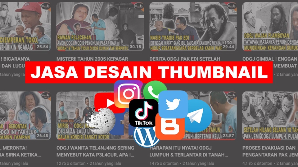 Pembuatan Thumbnail untuk Sosial Media: YouTube, Instagram & TikTok