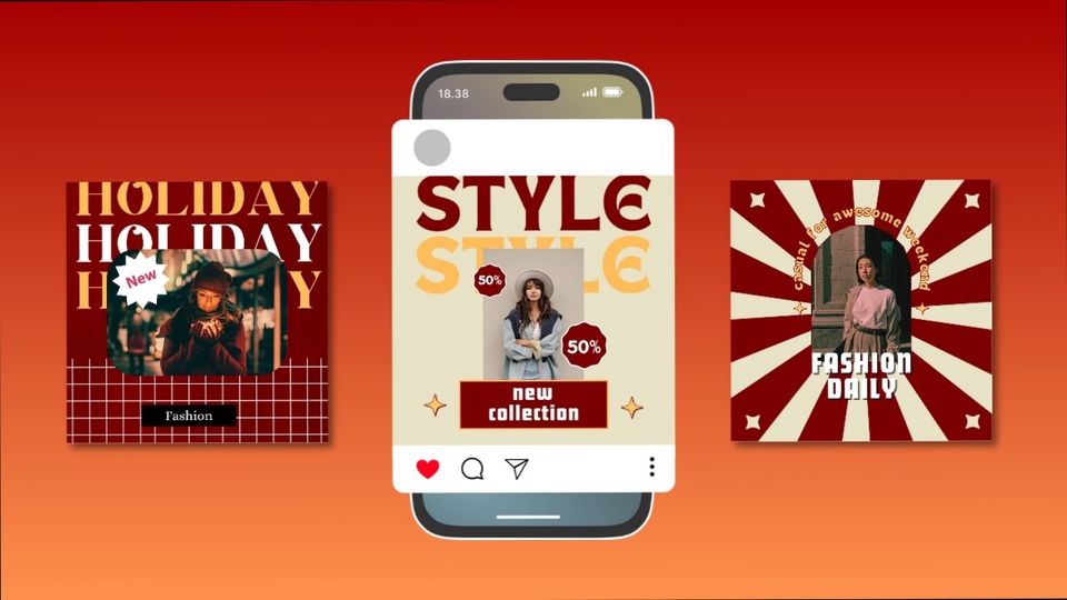 (RETRO) Feed Design Tema Retro (beauty, fashion, food, dll) revisi ...