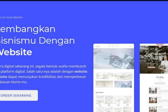 Pembuatan Website landing page, blog, company profile Hosting 1 tahun