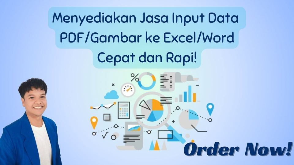 Menyediakan Jasa Input Data dari PDF/Gambar ke Excel/Word - Cepat & Rapi