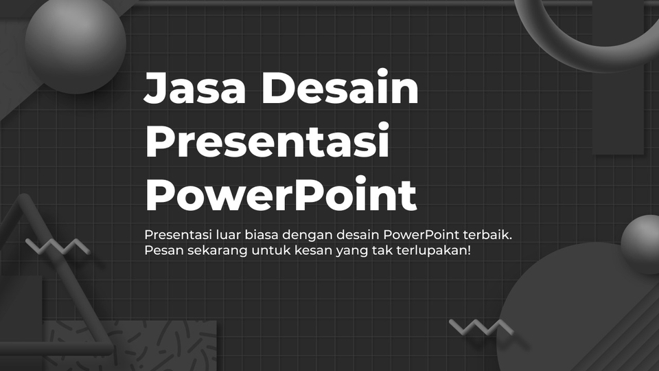 Jasa Pembuatan Desain Presentasi Power Point
