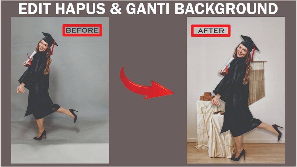 EDIT HAPUS DAN GANTI BACKGROUND