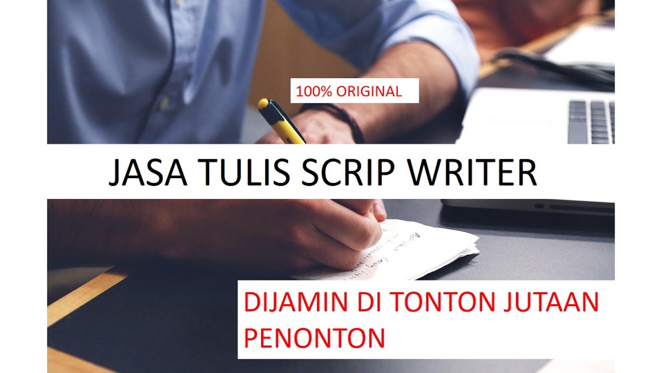 Jasa penulisan script youtube, script tiktok, script instagram