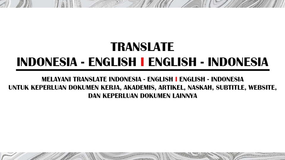 TRANSLATE INDONESIA - ENGLISH I ENGLISH - INDONESIA. HARGA TERJANGKAU ...
