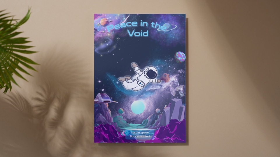 Desain Poster Digital Aesthetic Bertema Luar Angkasa -Cocok Buat Dekor ...