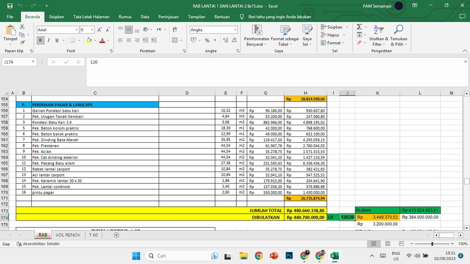 Entri Data Excel 5810