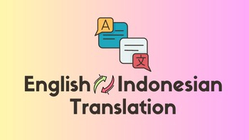 English-Indonesian Translation
