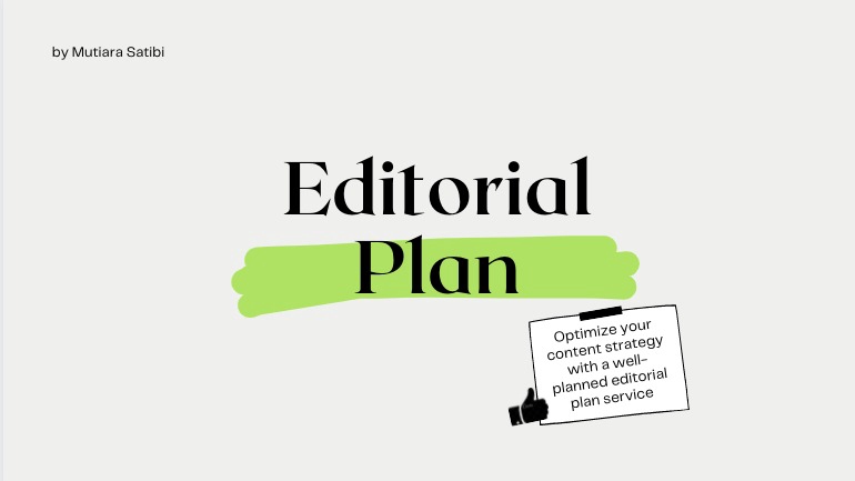 Editorial Plan