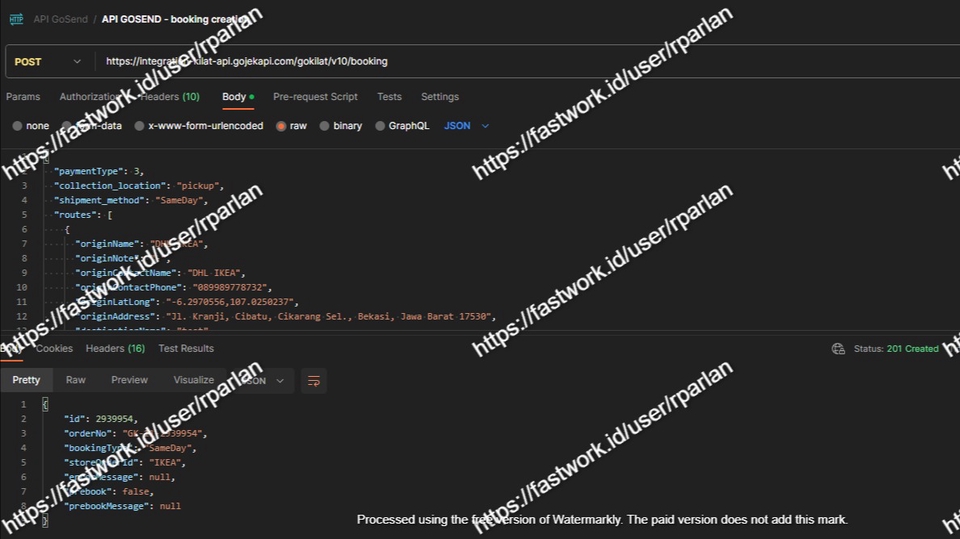 RESTFUL API / API Integration (Nodejs)