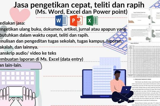 Jasa pengetikan cepat, teliti dan rapi