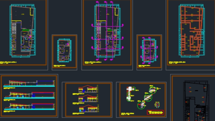 Gambar Kerja IMB Rumah Tinggal, Ruko, Kantor, Mess - 15000/m2