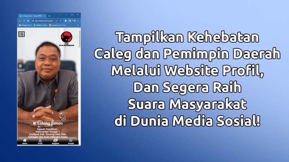 Pembuatan Website untuk Profil Caleg