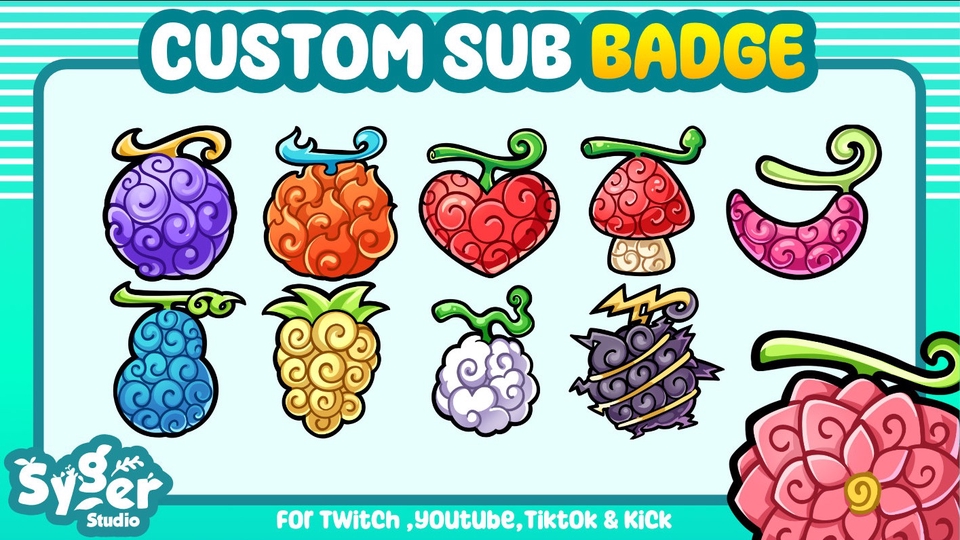 Custom Sub badge untuk Youtube dan Twitch streamer