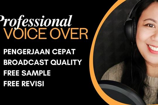 Voice Over Wanita Professional, Bahasa Indonesia Inggris 1 Hari Jadi ...