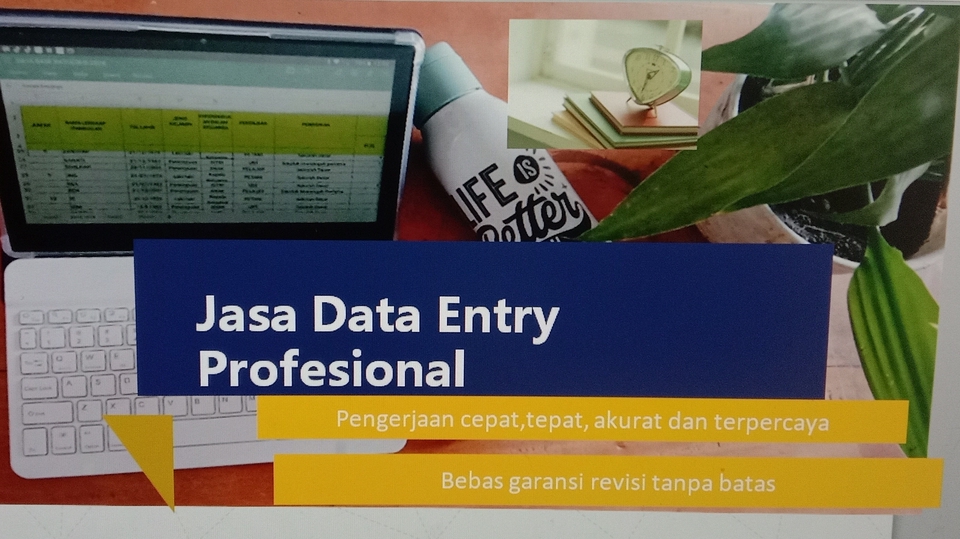 Jasa Data Entry Profesional, Cepat, teliti dan tenggak waktu.