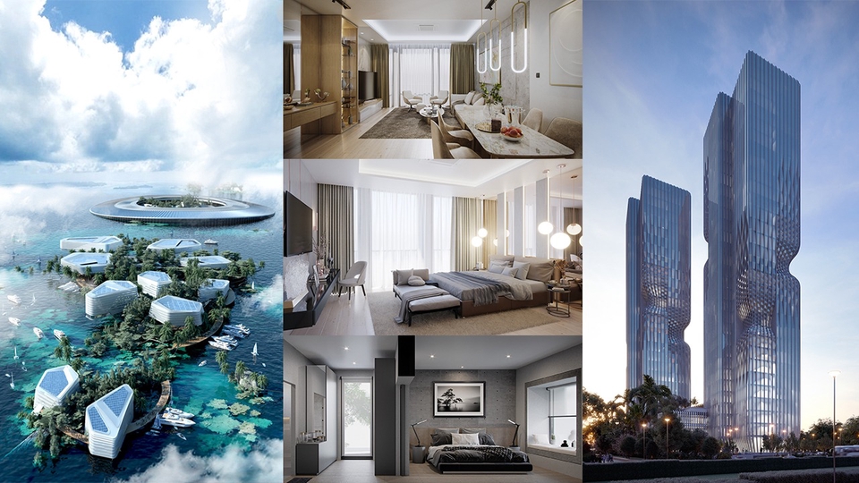 3D Perspective render (Exterior / Interior)