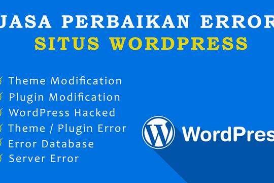 Jasa Perbaikan Error Website Wordpress