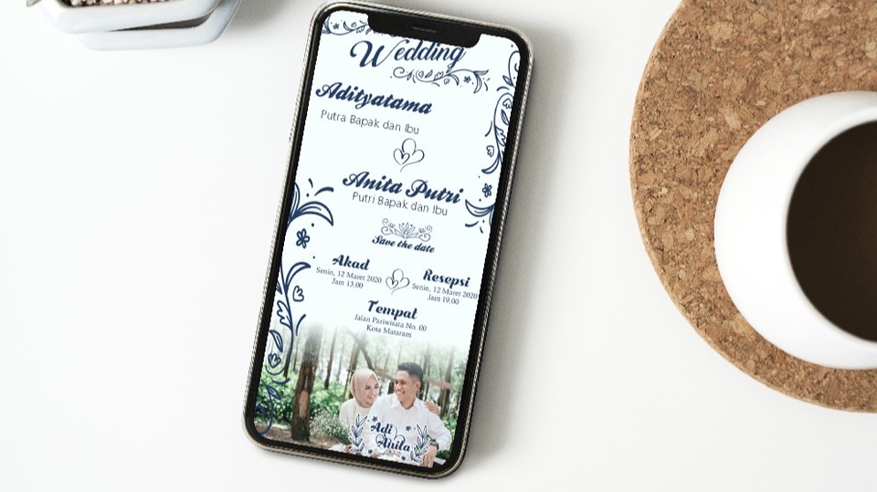 Undangan Pernikahan Digital | Desain Premium