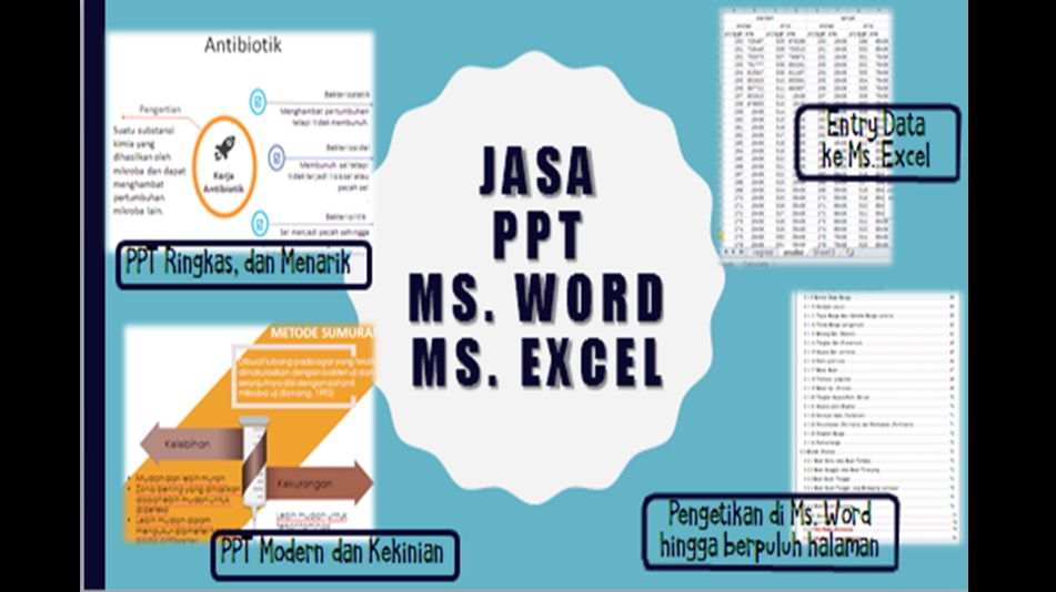 Pembuatan PPT Modern, Ms. Word, dan Ms. Excel