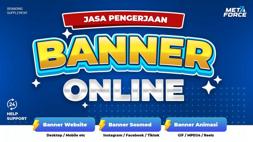 Design Banner Online (Social media/Website Bannering)