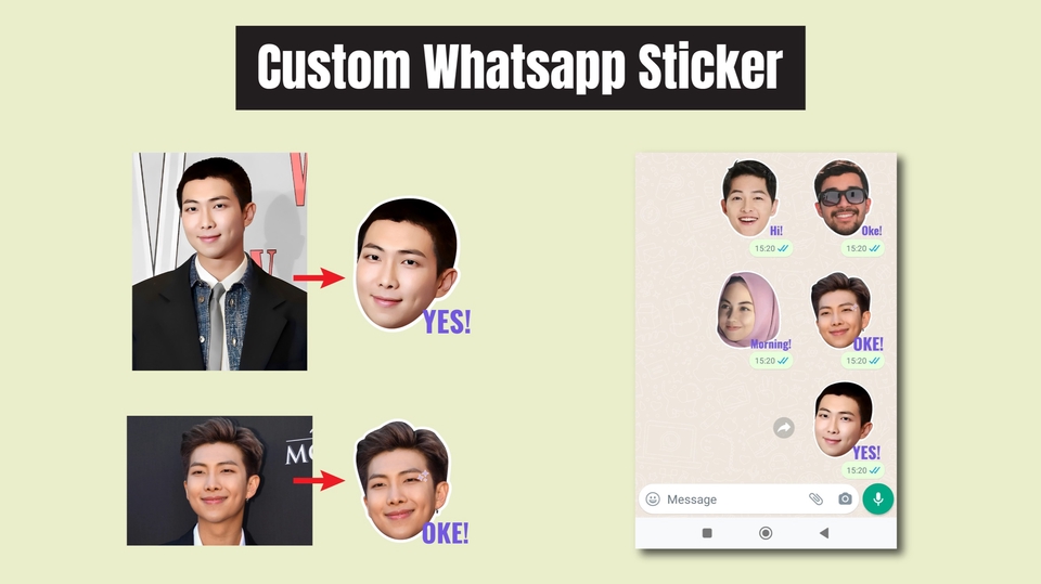Custom Whatsapp Sticker Dari Foto