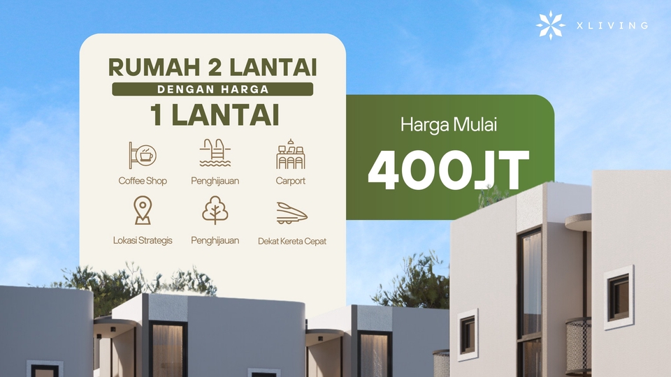 Desain Flyer Perumahan Khusus Iklan Winning