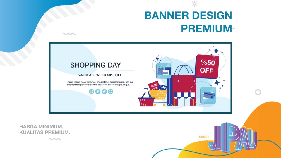 Desain Banner Premium