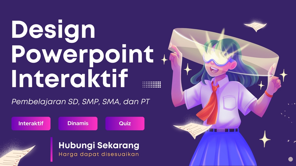 Jasa Design PPT Interaktif / Powerpoint / Slide Presentation / untuk ...