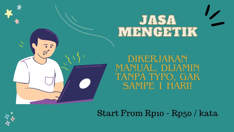 Jasa Mengetik, Dijamin Tanpa Typo