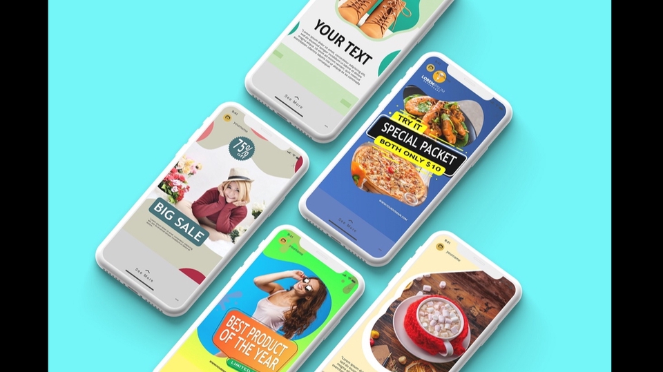 Design Instagram Post, Feed, Carousel dan IG Story(+Facebook)