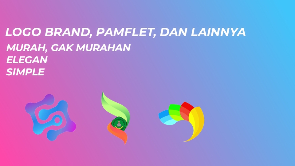 Jasa buat Logo produk, instansi, pamflet atau lainnya