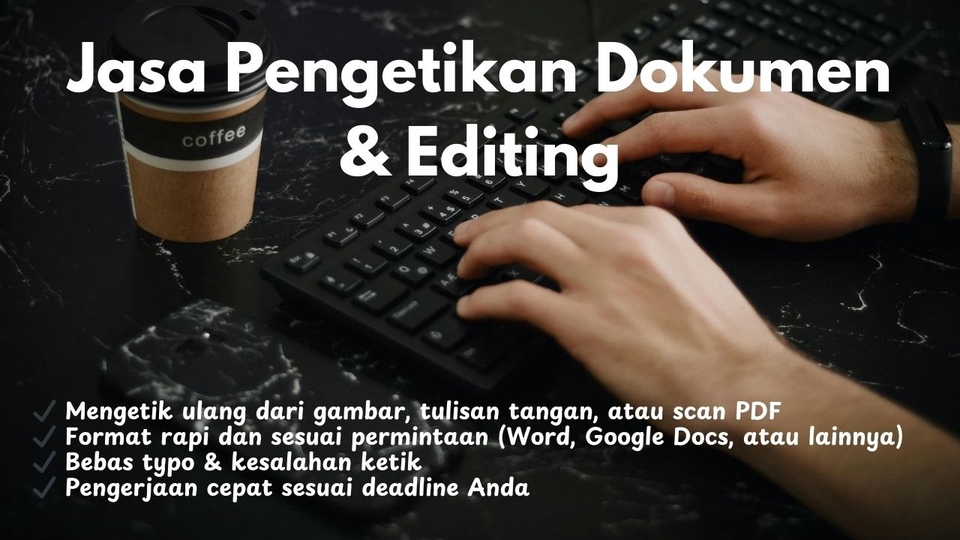 Jasa Pengetikan Dokumen & Editing - Cepat & Rapi