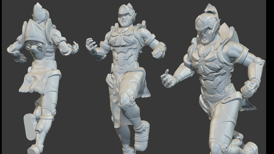 3D modelling low-poly / hi-poly