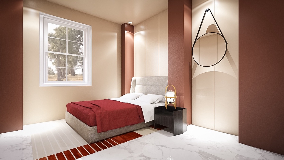 JASA MENDESAIN & MEMVISUALKAN RENDER 3D KAMAR TIDUR