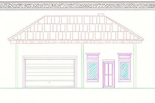 Gambar Desain Ruko Satu Tingkat