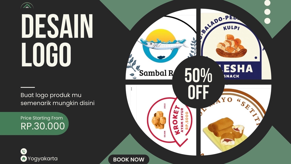 Edit logo satu hari jadi, Free revisi