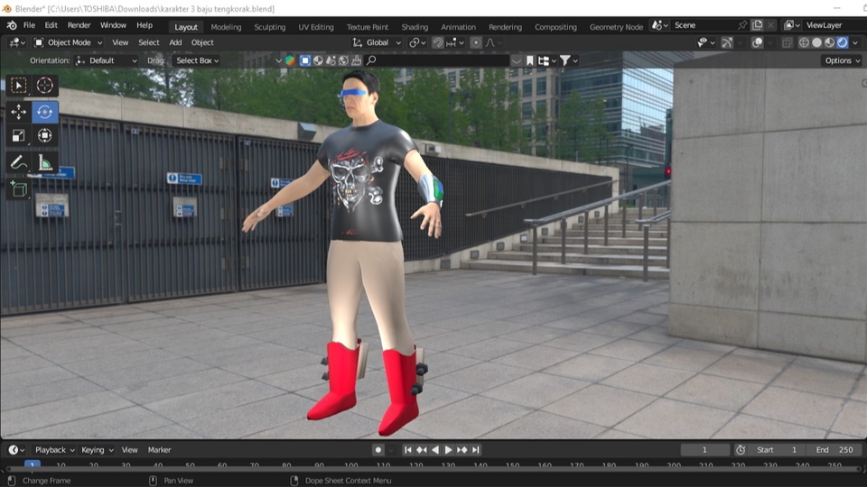3D asset for game development/animation