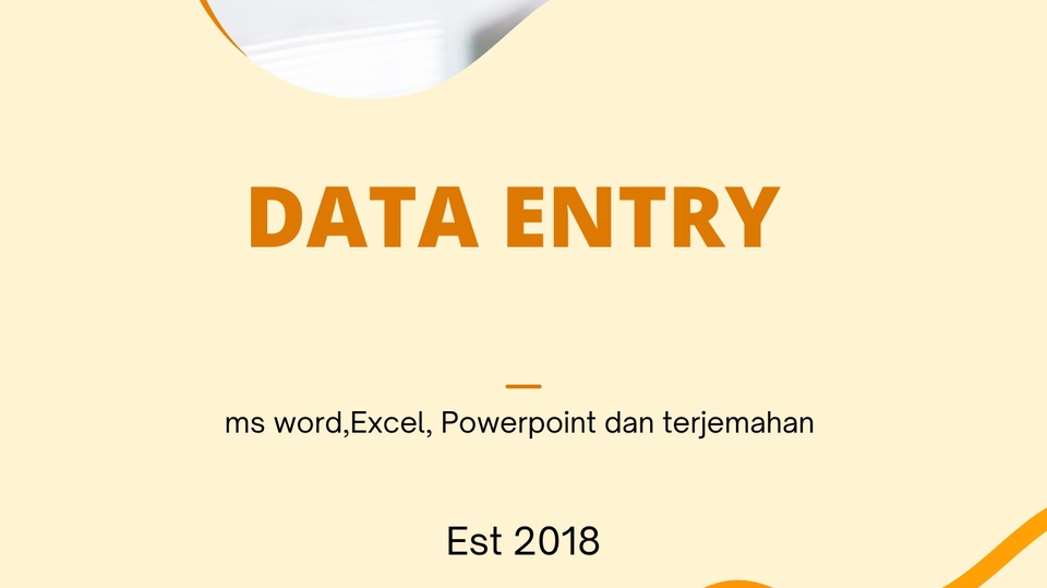 Data entri excel spreadsheet