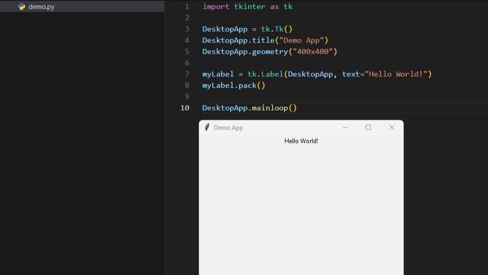 พัฒนา DesktopApplication ด้วยภาษาต่างๆ