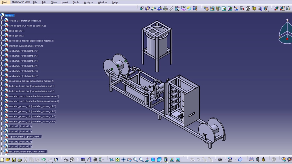 Perancangan prototype mesin perkakas.