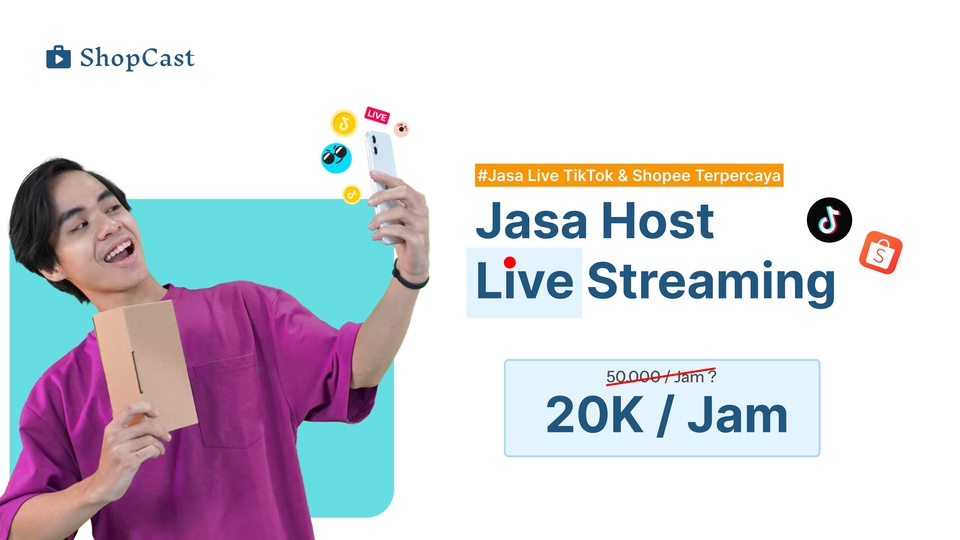 Jasa Live Streaming Shopee dan Tiktok